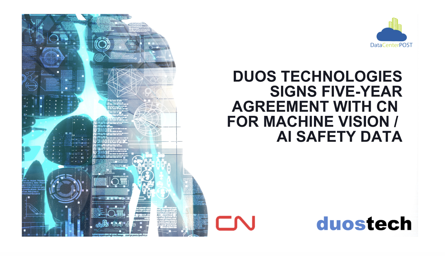 Duos Technologies Signs Five-Year Agreement with CN for Machine Vision ...